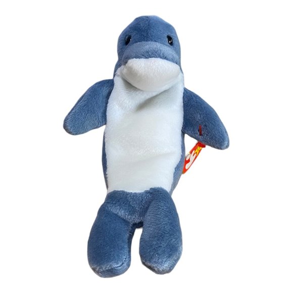 Ty | Toys | Ty Beanie Babies Echo Dolphin Plush Stuffed Animal Hang 4th ...